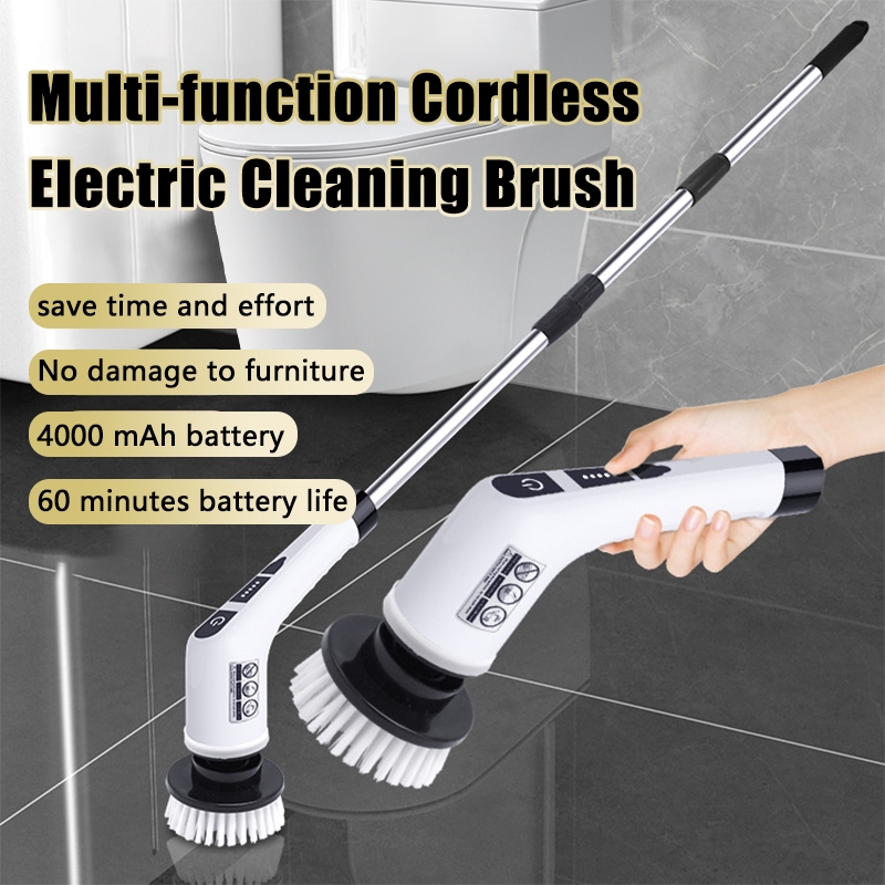 Wireless Electric rotating brush Floor Brush Scrubber Electric Brush ...