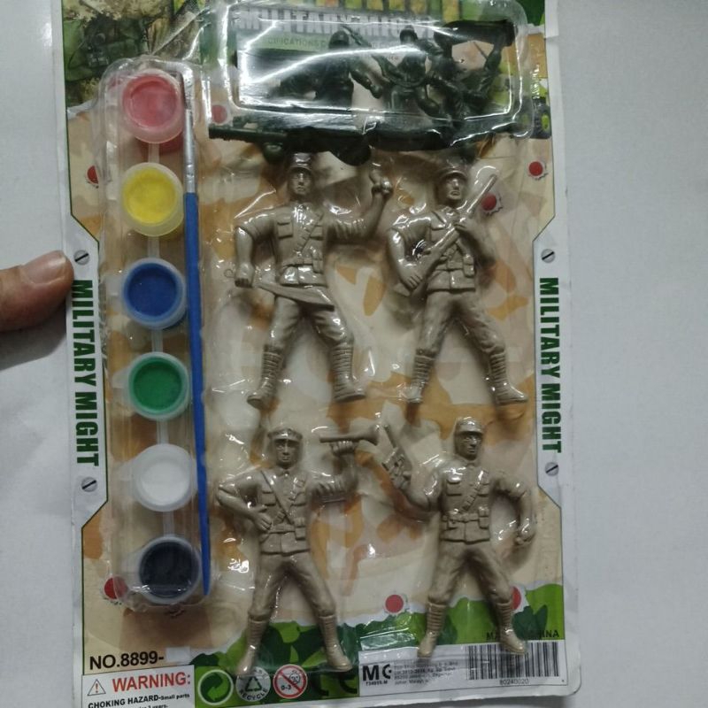 military painting army oil paint creative kids educational | Shopee ...