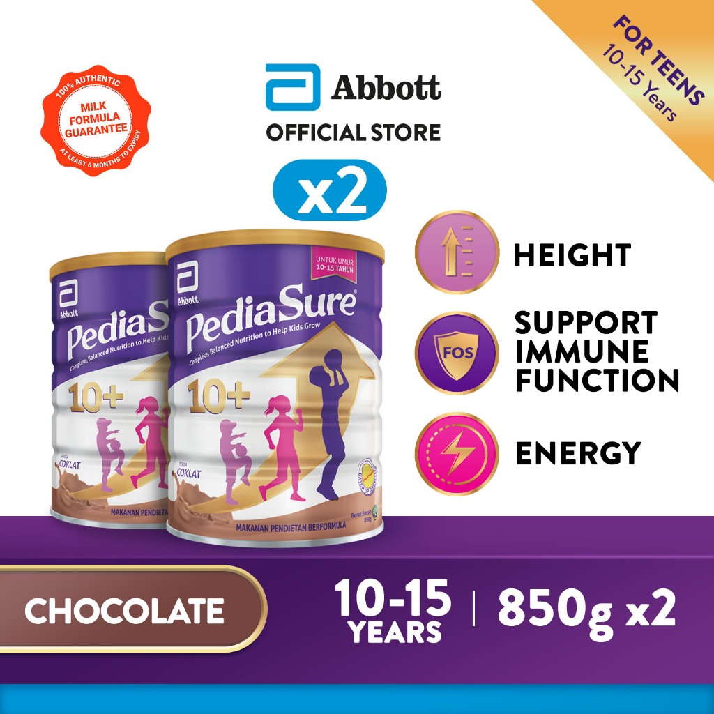 Pediasure 10+ Child Nutrition Supplement for Growth - Chocolate (850g ...