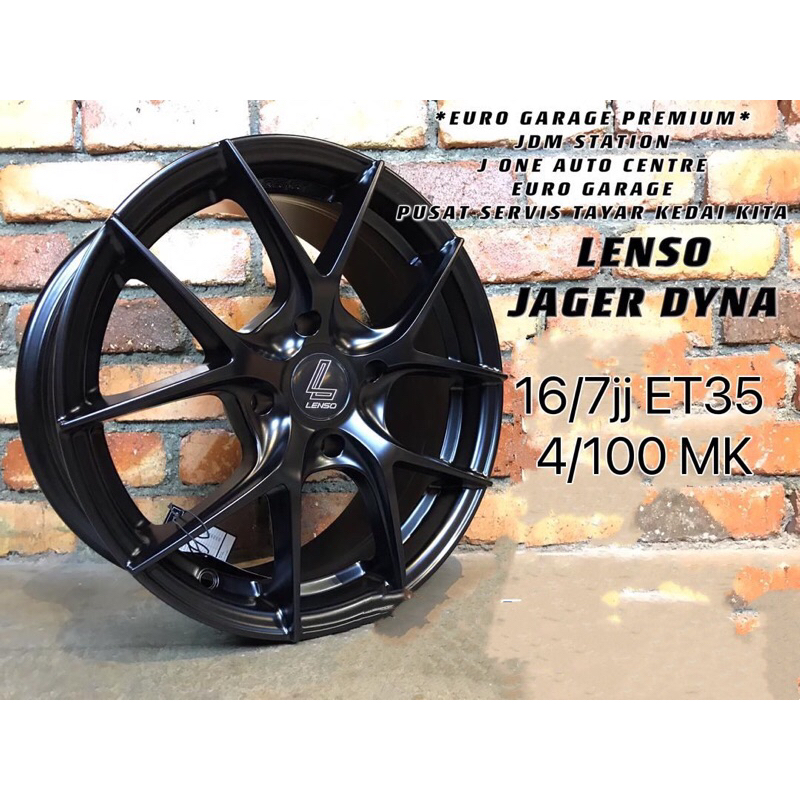 NEW RIM LENSO JAGER DYNA 16 INCHI | Shopee Malaysia