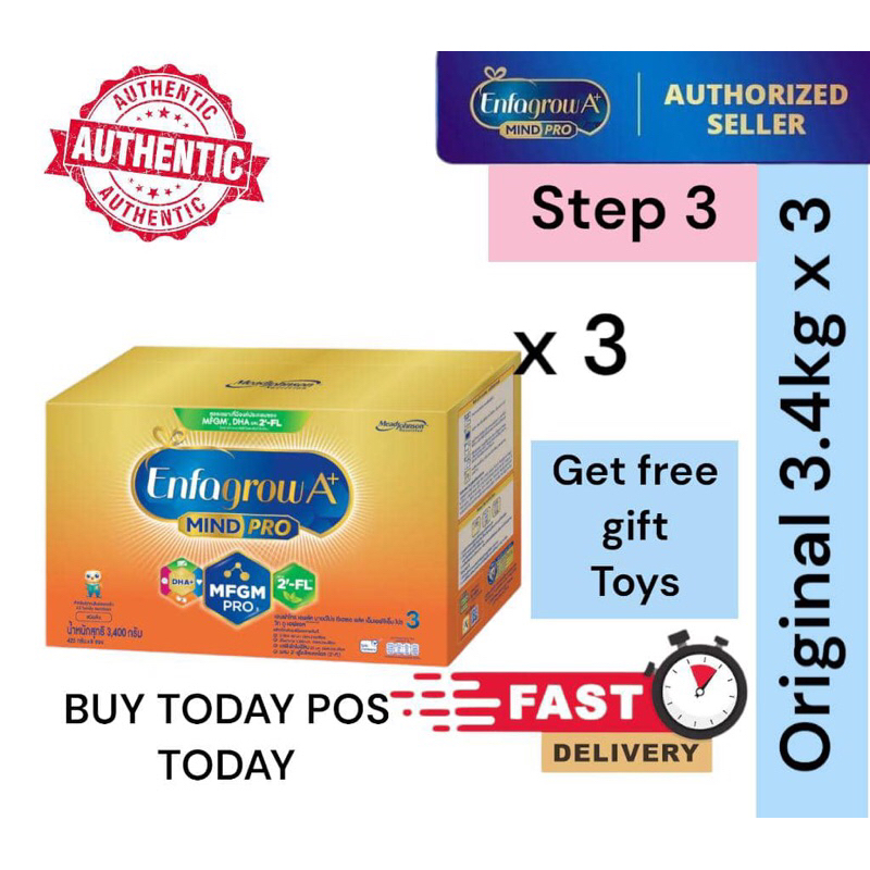 Enfagrow Step 3 A+ 3.4kg Original + free gift | Shopee Malaysia