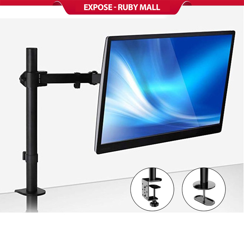 Monitor Stand Desk Mount Fully Adjustable Ergonomic Swivel Monitor ...