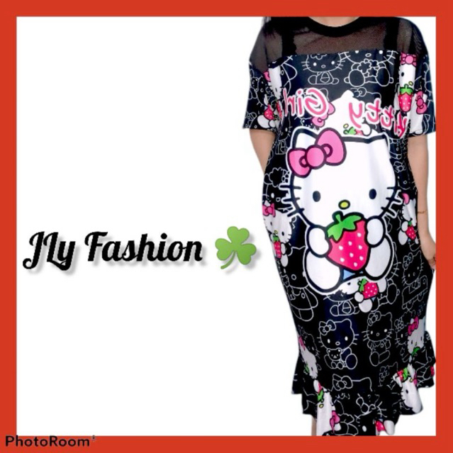 🔥Long dress HELLO KITTY with Ropol🔥 | Shopee Malaysia