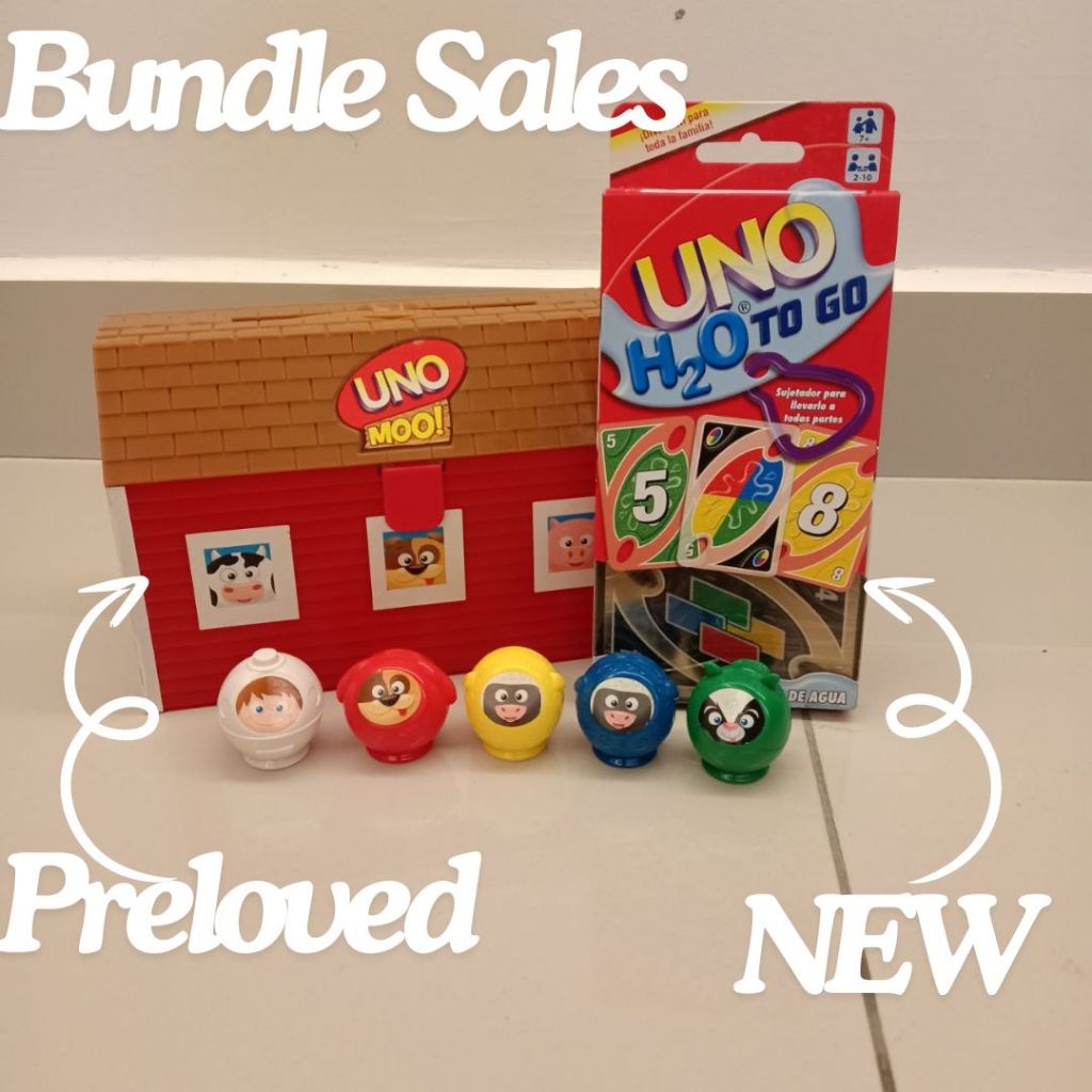 [Clearance Bundle Sales] UNO sets - UNO Moo & UNO H20 | Shopee Malaysia