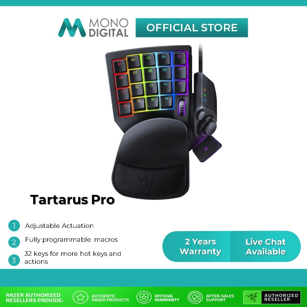 Razer Tartarus V2/Pro Gaming Keypad Mecha-Membrane Key Switches One ...