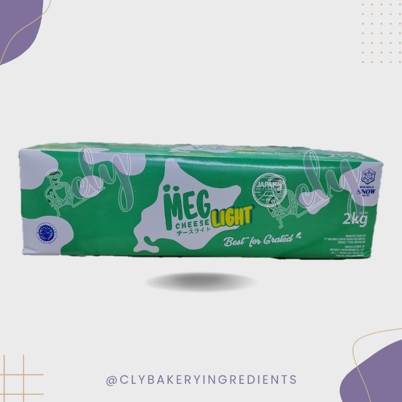 Snow Brand Meg Cheddar Cheese Light 2kg/Meg Cheddar Keju Light 2kg ...