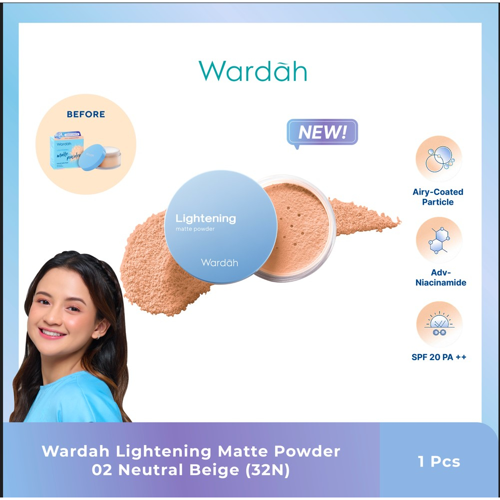 Wardah Lightening Matte Loose Powder 20g (wardah Powder) | Shopee Malaysia