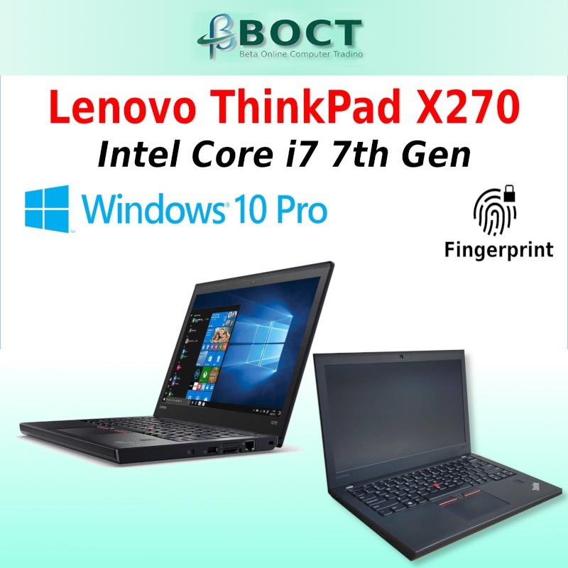 Refurbished Lenovo ThinkPad X270 / Intel Core i7 7th Gen / 12.5" HD ...