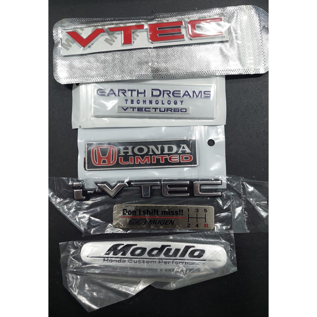 Honda Modulo Vtec Earth Dreams I-Vtec Ivtec Oem Emblem Logo | Shopee ...