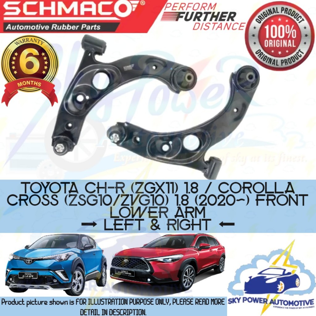 TOYOTA CH-R CHR ZGX11 1.8 / COROLLA CROSS ZSG10 ZVG10 1.8 SCHMACO LOWER ...