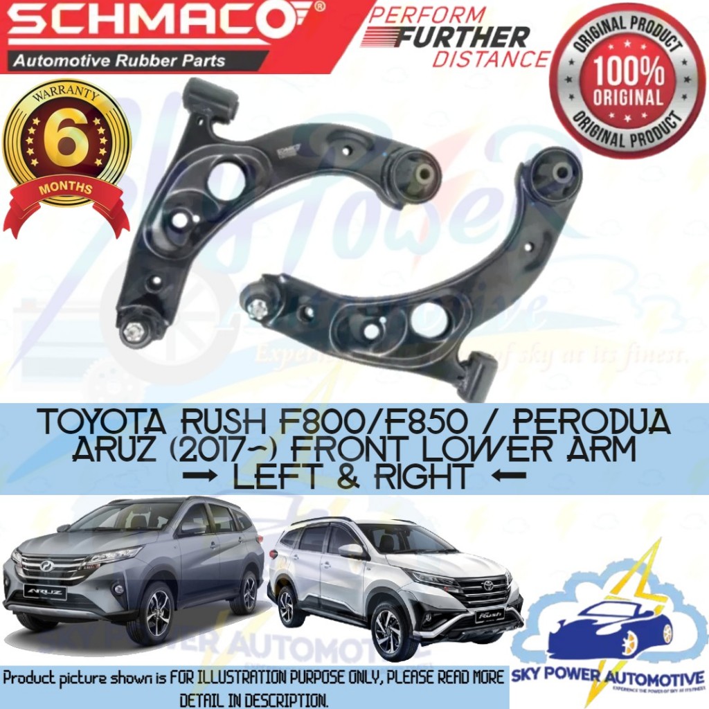 TOYOTA RUSH F800 F850 / PERODUA ARUZ SCHMACO LOWER ARM ( FRONT LEFT ...