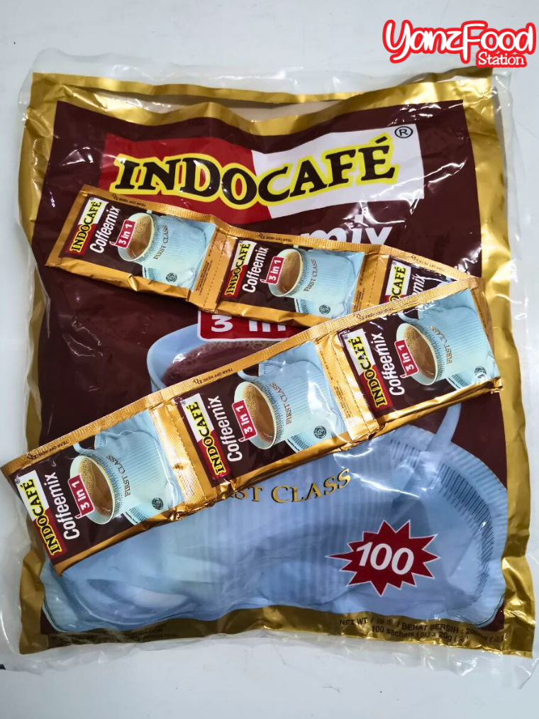 INDOCAFE Coffeemix 3 in 1 First Class 100 Sachet x 20g (2000g) | Shopee ...