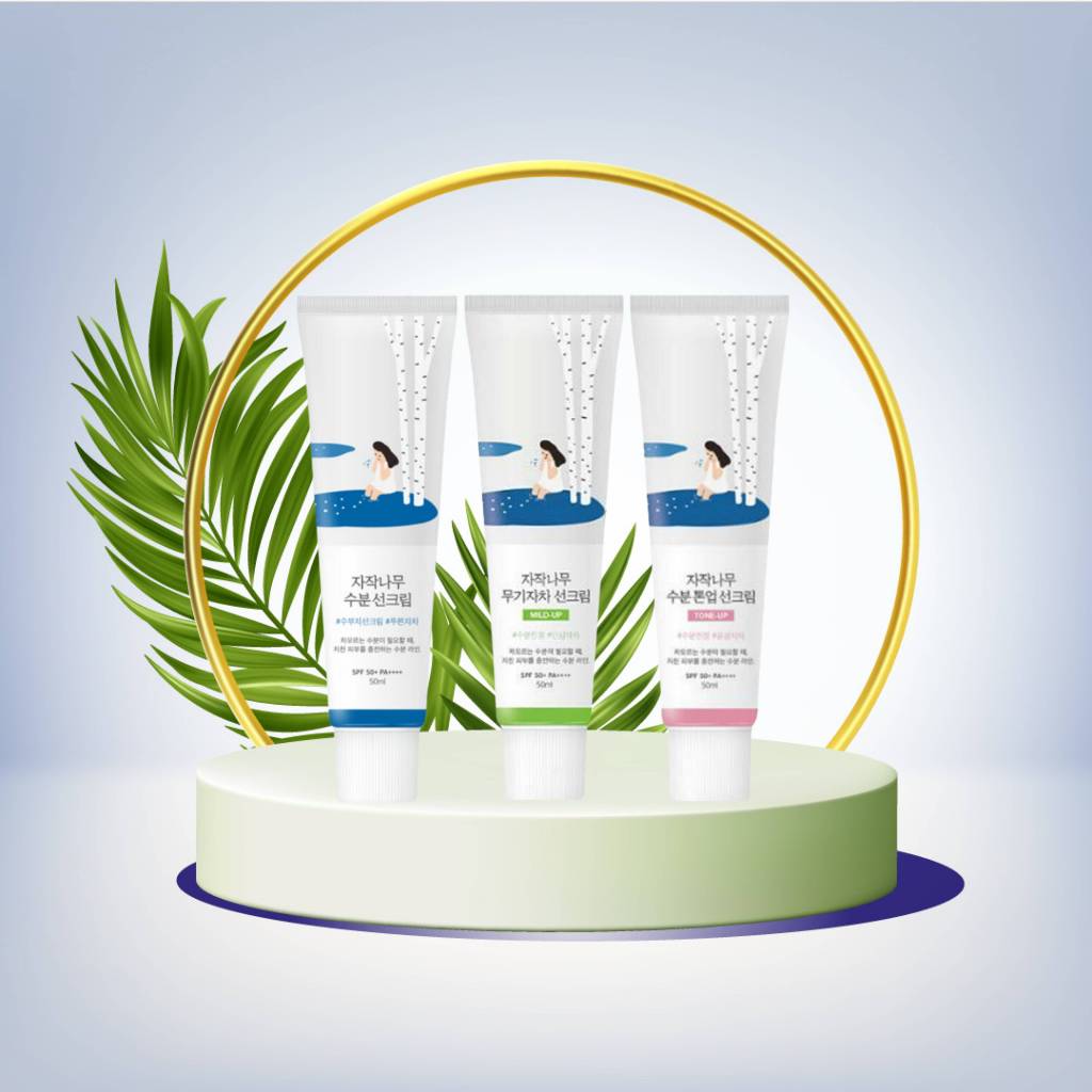 ROUND LAB Birch Juice Moisturizing, Tone-up, Mild-Up Sunscreen 50ml SPF ...