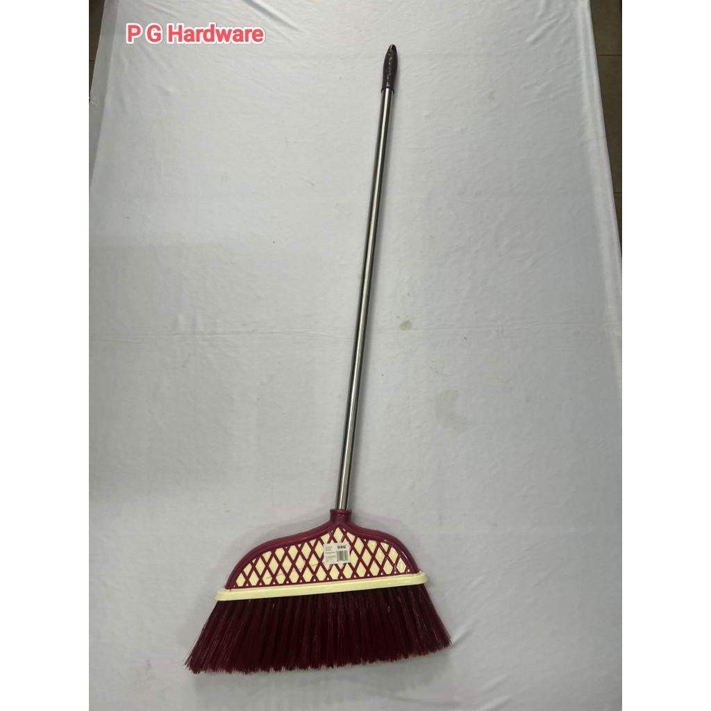 Nylon Broom With S/Steel Handle @1 Meter ( HG-3312 ) | Shopee Malaysia