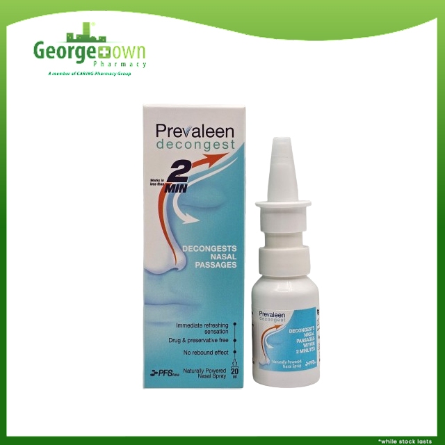 PREVALEEN DECONGEST NASAL SPRAY 20ML | Shopee Malaysia