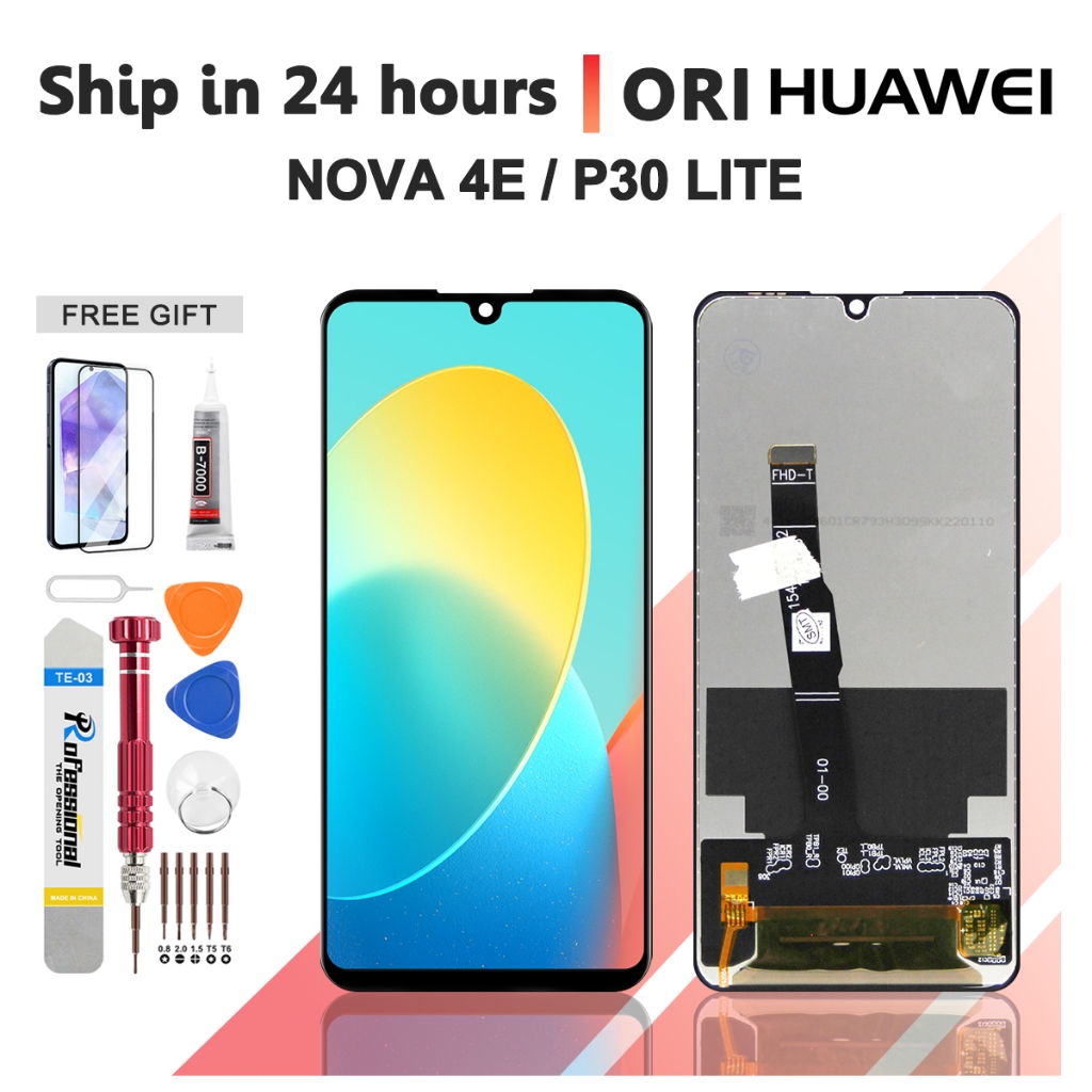 ORIGINAL LCD HUAWEI NOVA 4E / P30 LITE Replacement components for touch ...