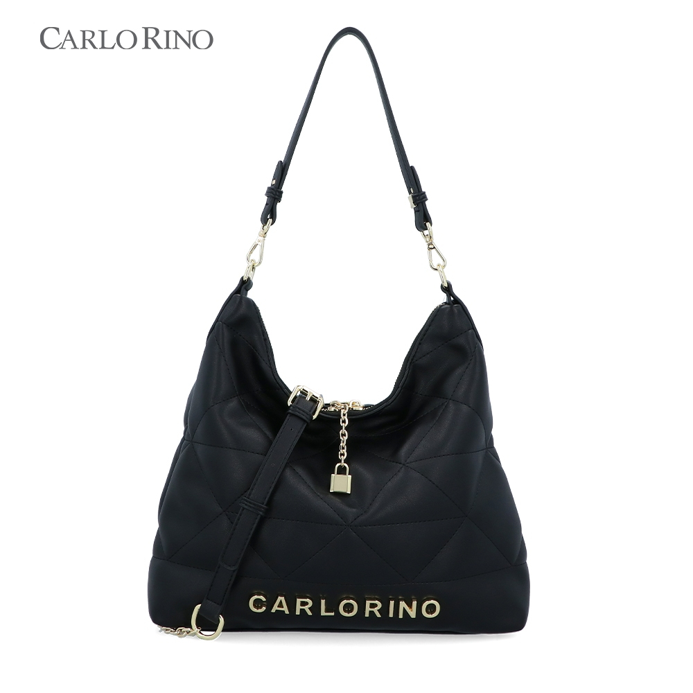 Carlo Rino Logogram 2-Way Backpack - Black | Shopee Malaysia