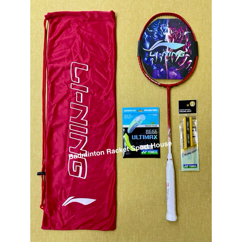 Li-Ning AXFORCE 80 (RED DRAGON) Badminton Racket | Shopee Malaysia