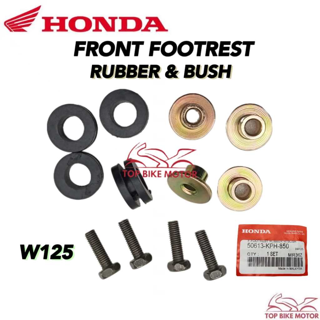 HONDA WAVE125 FOOTREST RUBBER WITH BUSH SET EX5 CLASS WAVE100 GT128 ...