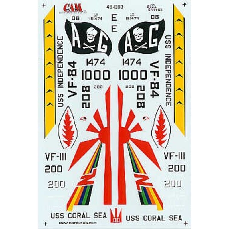 CAM Decals 48-003 decal 1/48 -F-4B/C/J/N&S Phantom Phorever Air Force ...