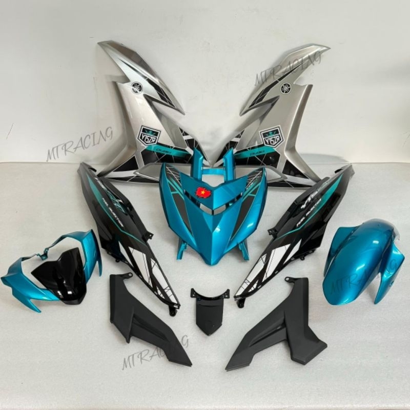 CUSTOM COVER SET Y15ZR YAMAHA Y15 V1 V2 STANDARD DESIGN WITH STICKER ...