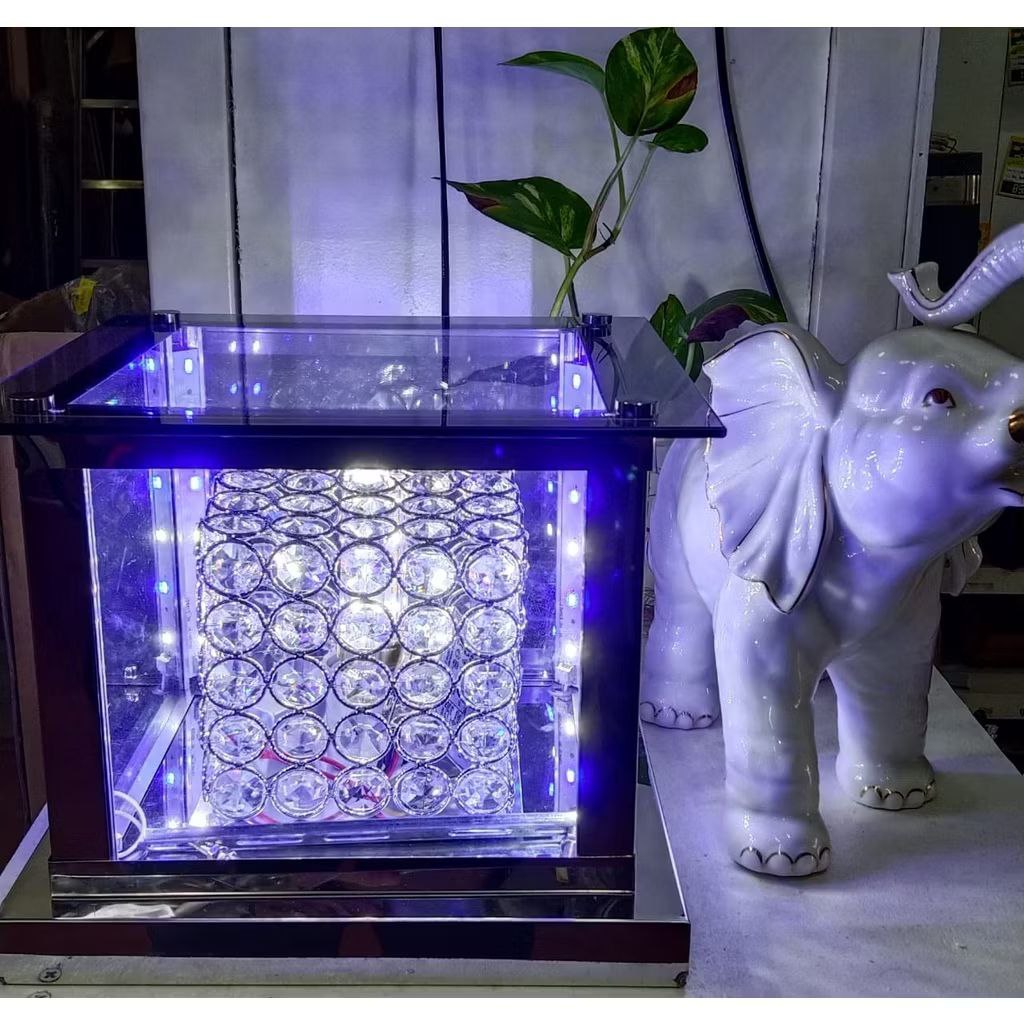 [READY STOCK]400mm Stainless Steel LED Crystal Ball Outdoor Gate Light ...
