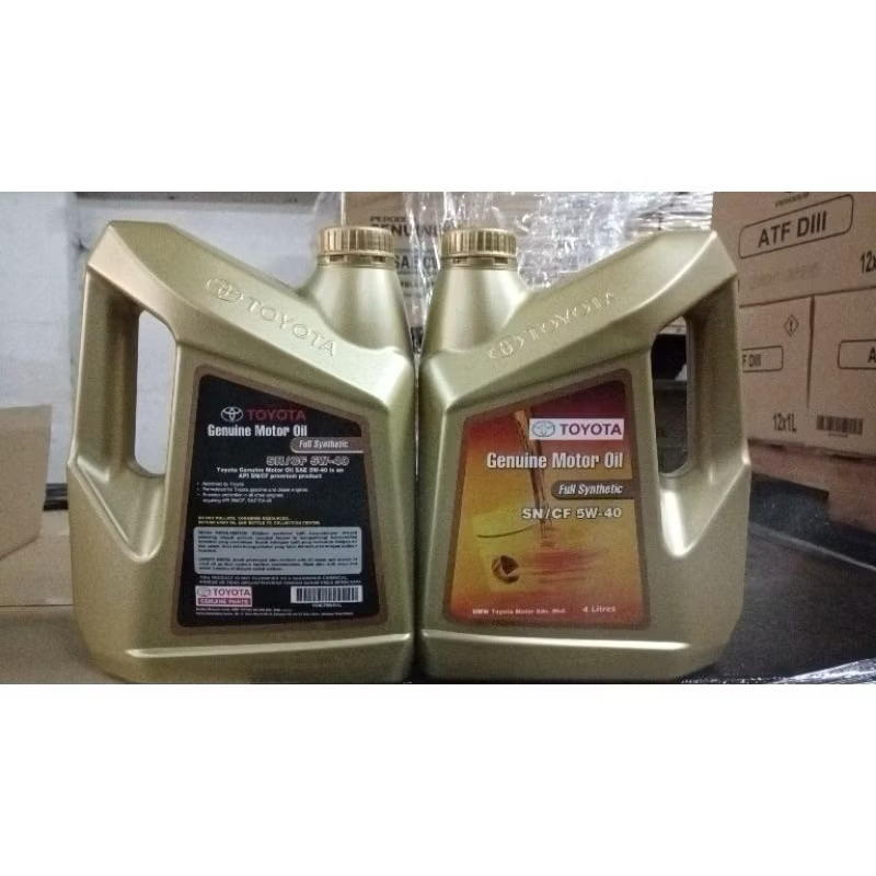 Toyota 5W40 Fully Synthetic Engine Oil Motor Oil API VIOS/CITY/WISH ...