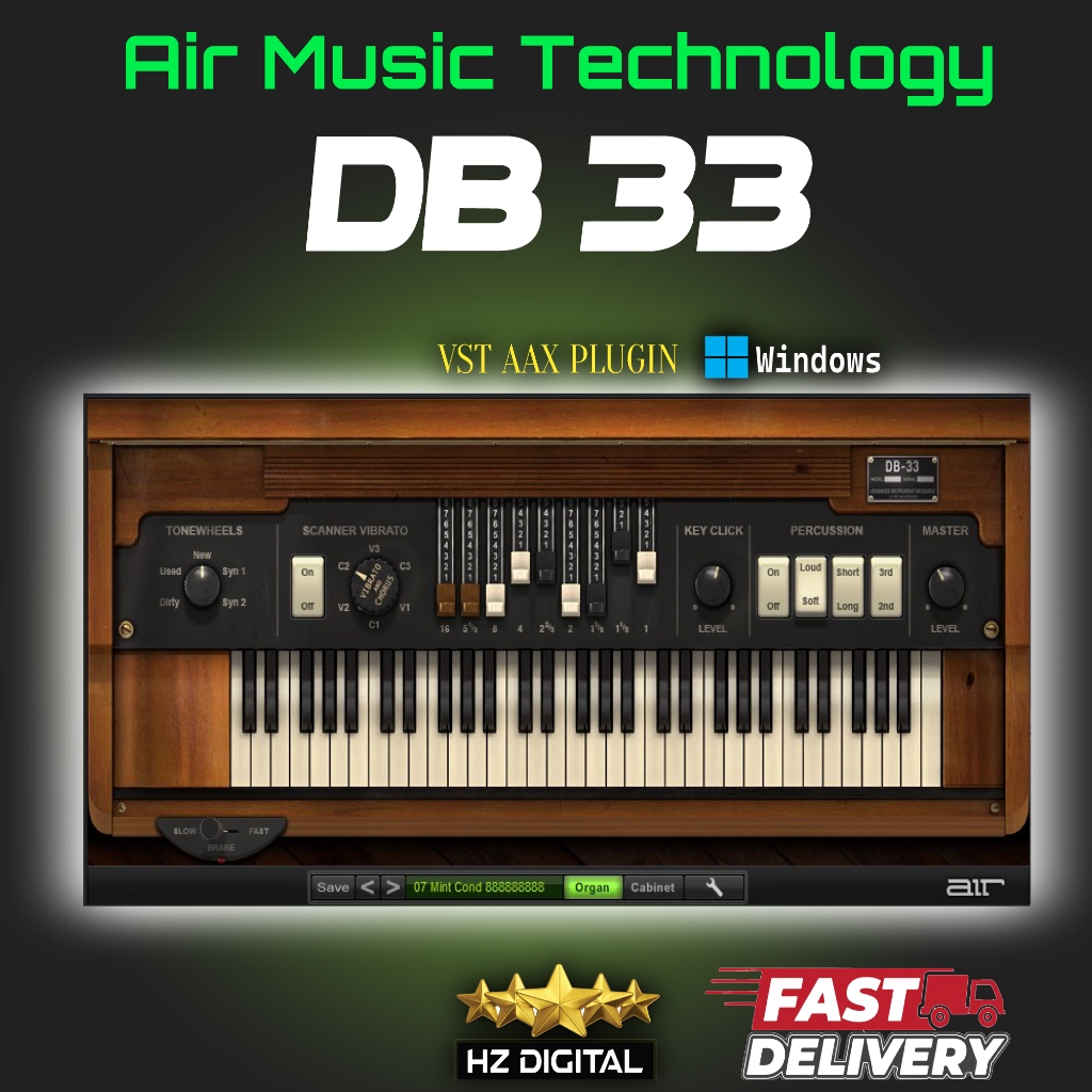 Air Music Technology Db 33 Vst Aax Midi Keyboard Effect Plugin For