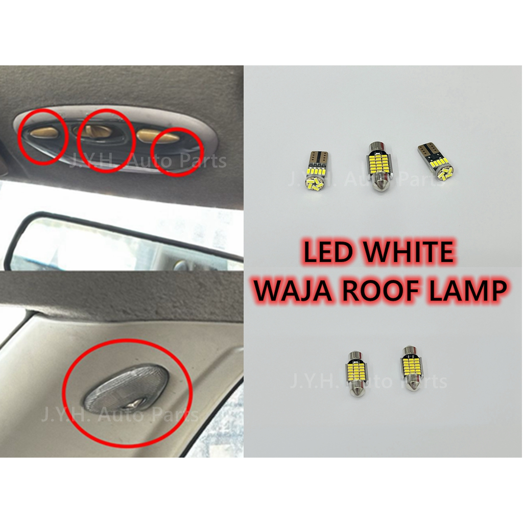Proton WAJA ROOF LAMP Led 5PCS LED WHITE FRONT AND BACK Super Bright ...