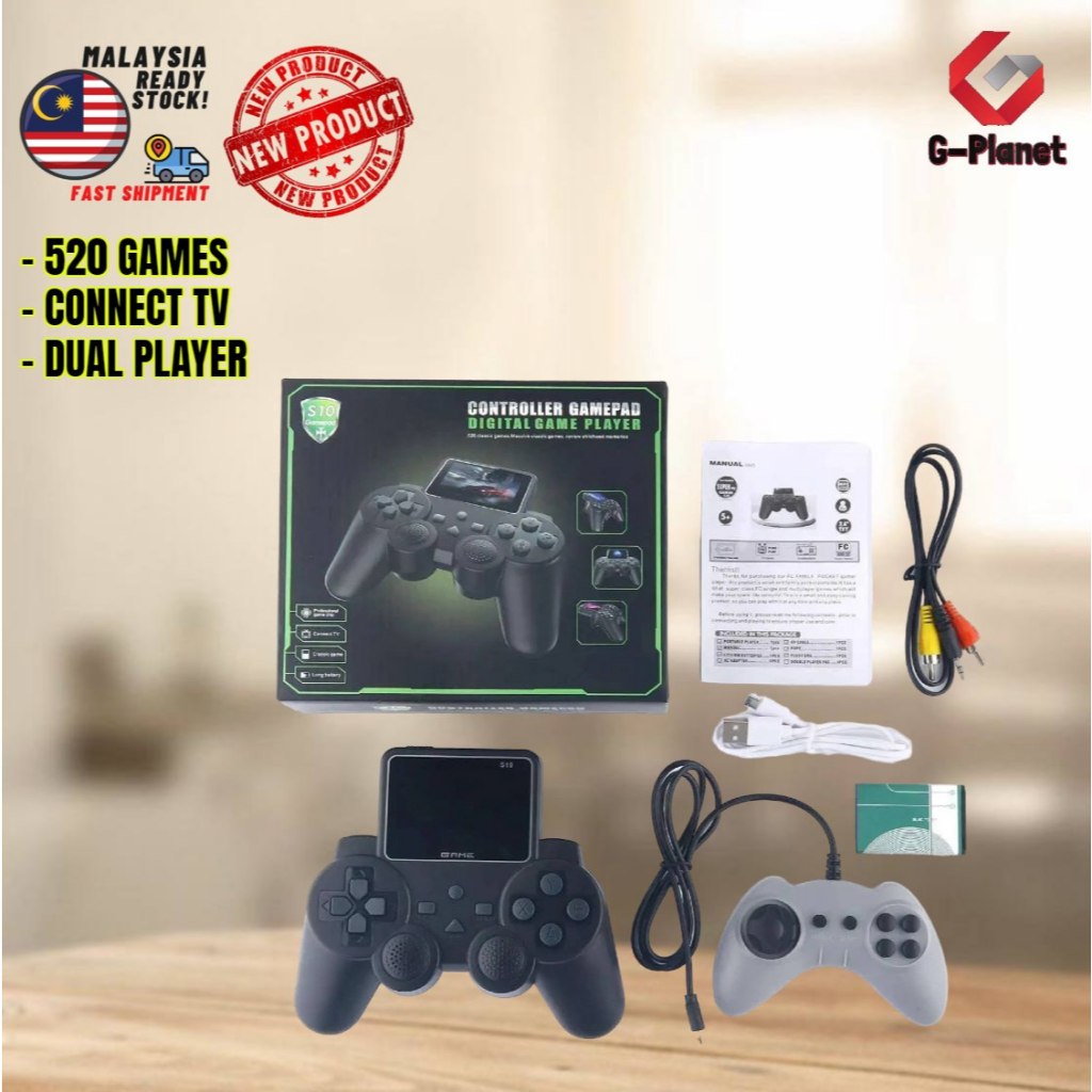 Dual Hot ! 520 in 1 TV output classic retro mini handheld video game ...