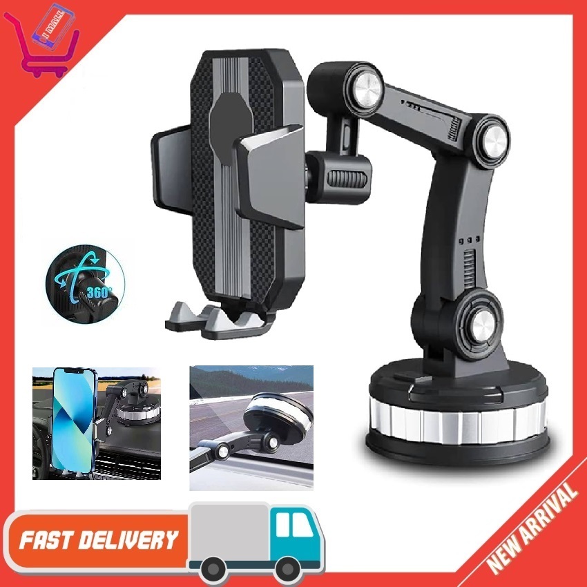 Universal Car Phone Holder Long Neck Car Phone Clip Super Strong 360 ...