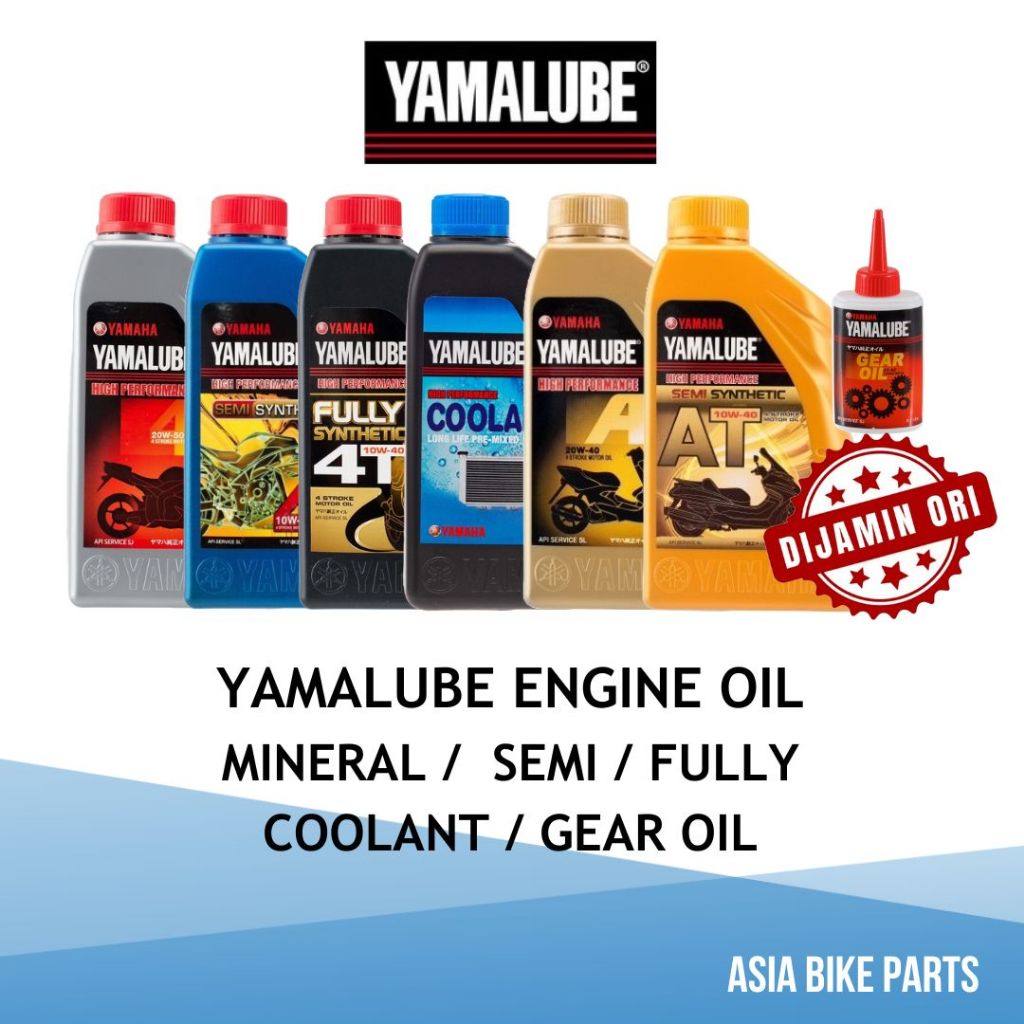 Yamaha Original Yamalube Motorcycle 4T / AT Engine Oil Mineral / Semi ...