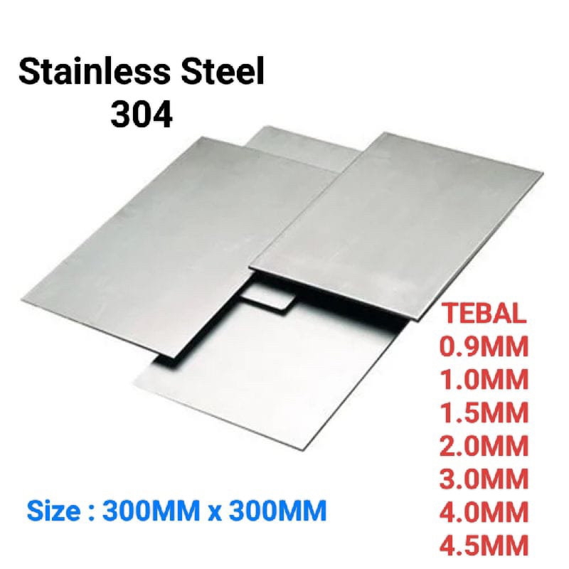 Stainless Steel 304 Plate 1MM,1.5MM,2MM,3MM,4MM | Shopee Malaysia