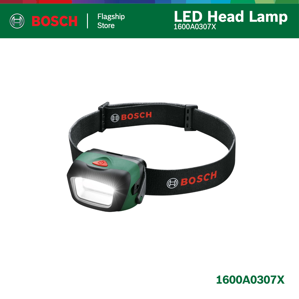 BOSCH LED Outdoor Camping Head Lamp - 1600A0307X | Shopee Malaysia