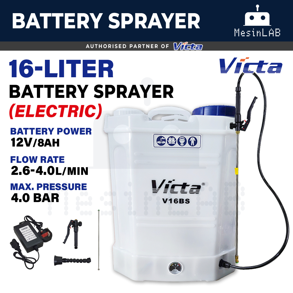 (16L) Victa 12V Battery Sprayer Pump V16BS Mesin Pam Racun Bateri ...