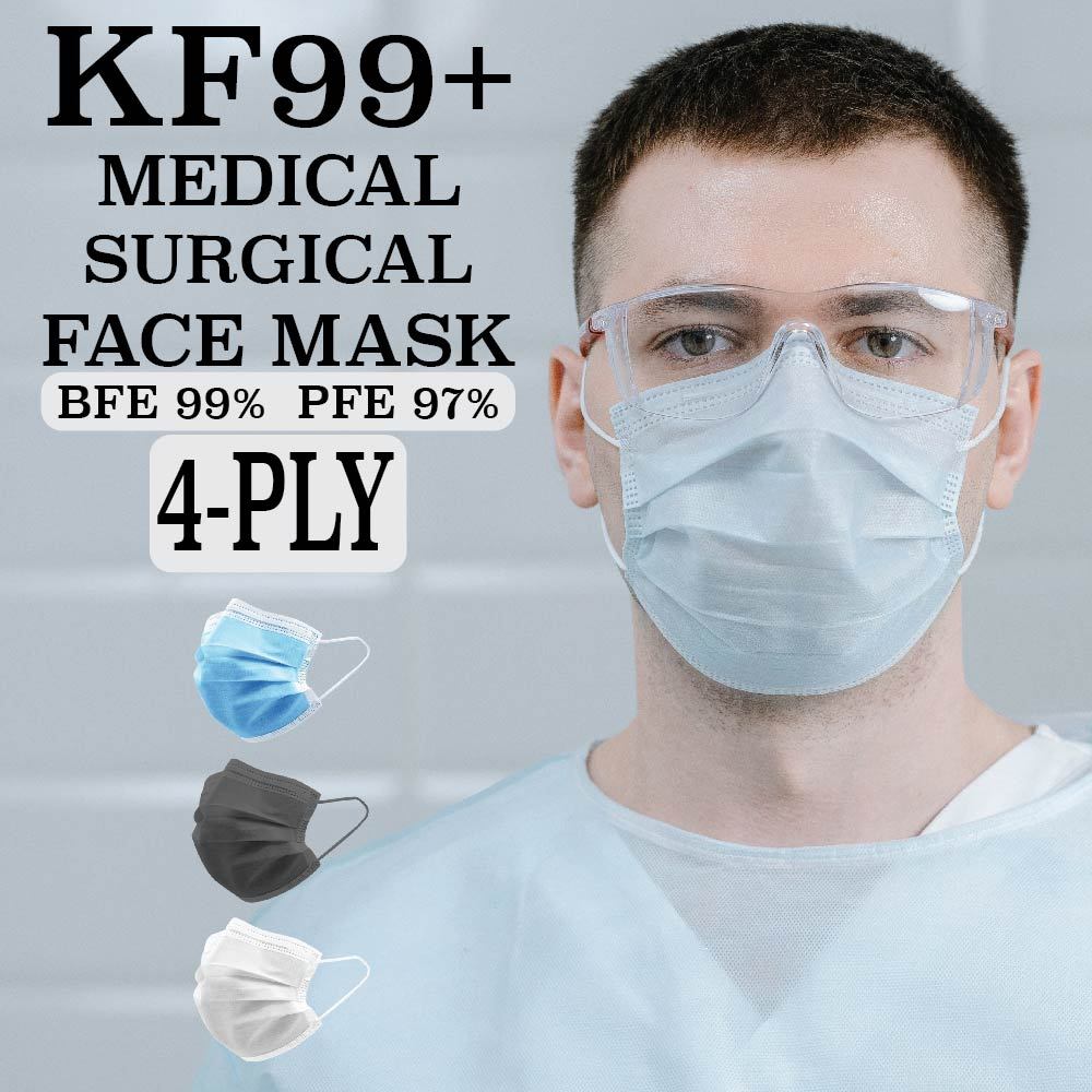 Medical Surgical Mask KF99+ 4 layers ( Individual Wrapped ) Adult Face ...