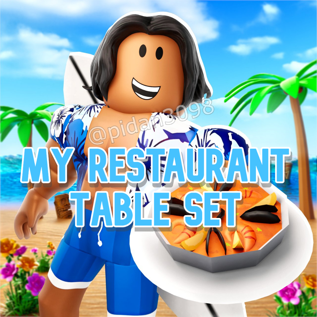 (NEW UPDATE SURFER SET!)Roblox My Restaurant Table Sets | Shopee Malaysia