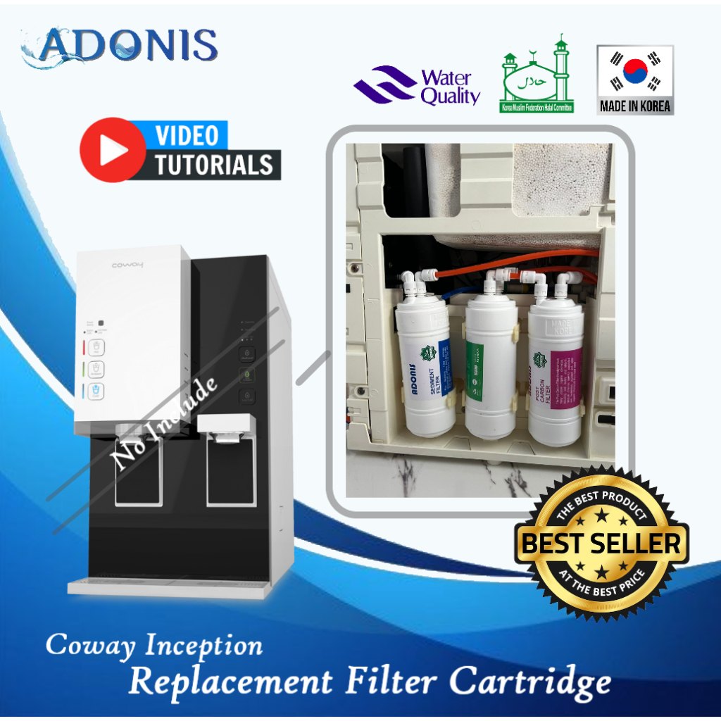 Coway Inception Dispenser Korea Halal Mineral Water Filter 3pcs ...