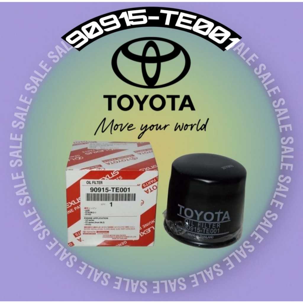 Original Toyota Oil Filter ( 90915-TE001)for KF80 / Toyota / Unser ...