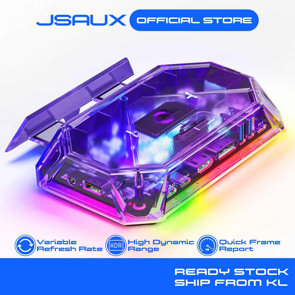 JSAUX HB1201S Purple RGB Docking Station 12-Port RGB Docking Station ...