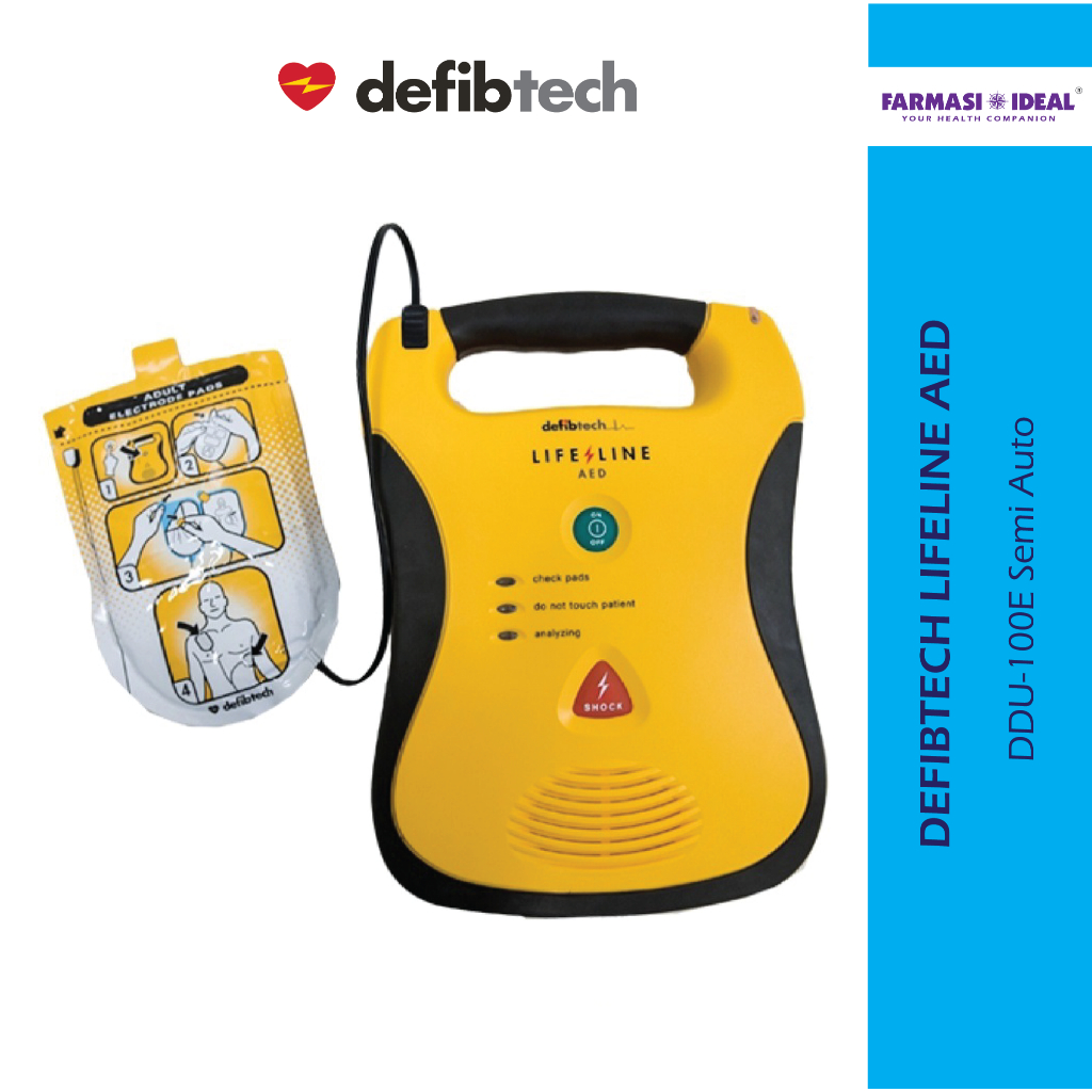 DEFIBTECH Lifeline Fully Semi AED (DDU-100E) With High Capacity Battery ...