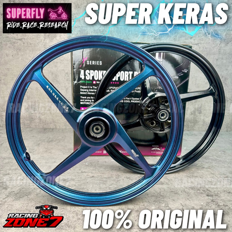 SUPER FLY PROJECT X Sport Rim 4 Batang Y15 Y16 LC135 4S 5S V8 Fi Y125 ...
