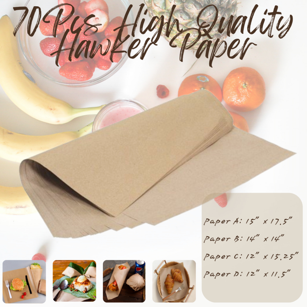 70Pcs High Quality Hawker Paper A / B / C / D - XL Pack | Shopee Malaysia