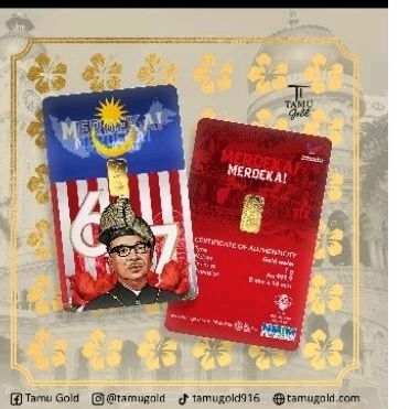 Emas 1 Au999.9 Gram Tamu Gold Tema Merdeka 67 Tahun | Shopee Malaysia