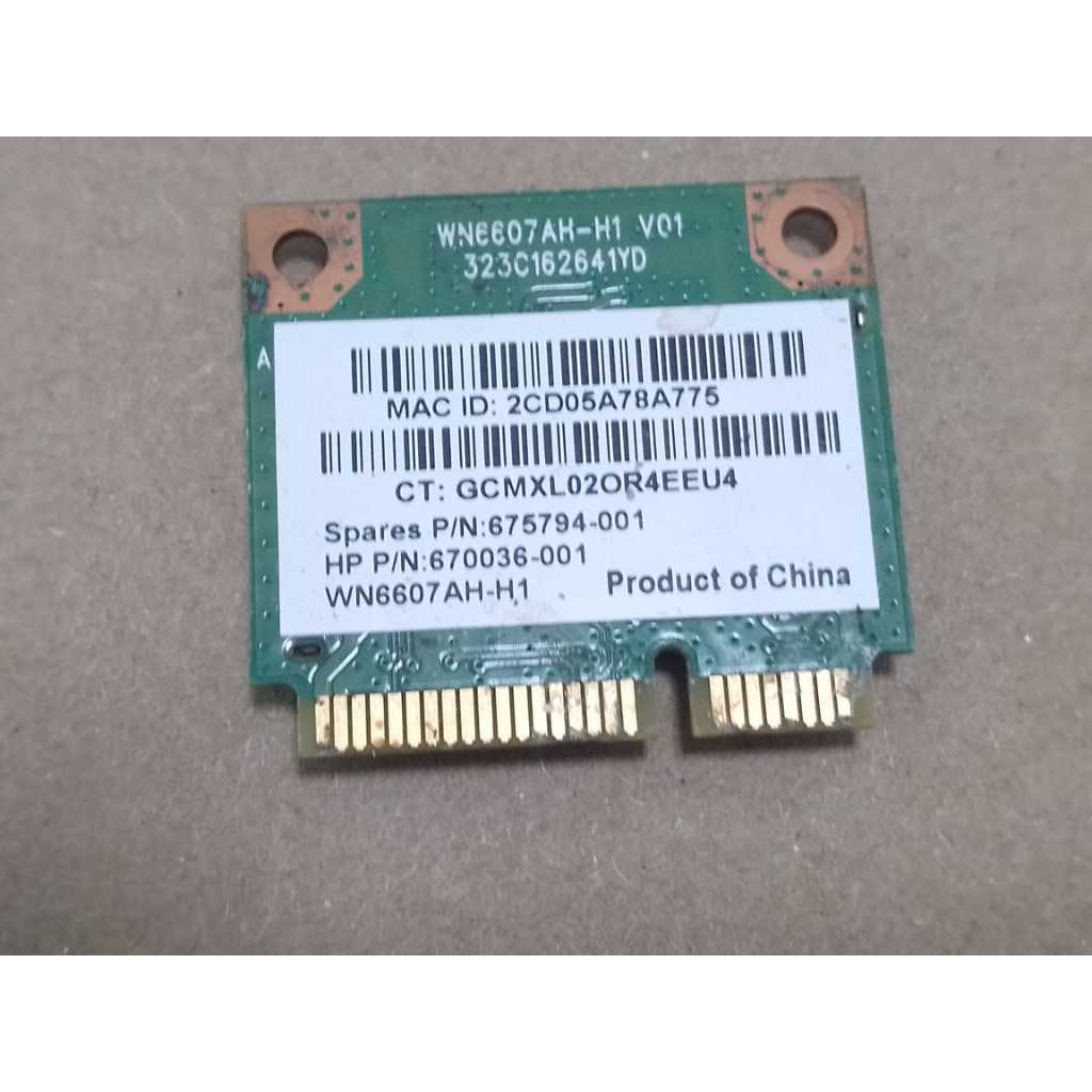 HP Pavilion G6-2000 G6-2294NR Laptop WiFi Wireless Card AR5B125 670036-001,( KN 551 ) | Shopee ...
