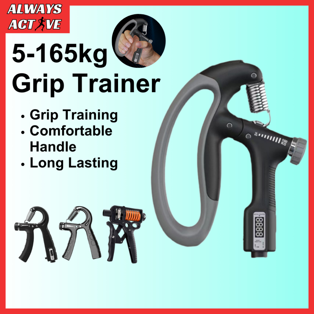 [100KG] Adjustable Hand Grip Counter Forearm Trainer Grip Hand Grip ...