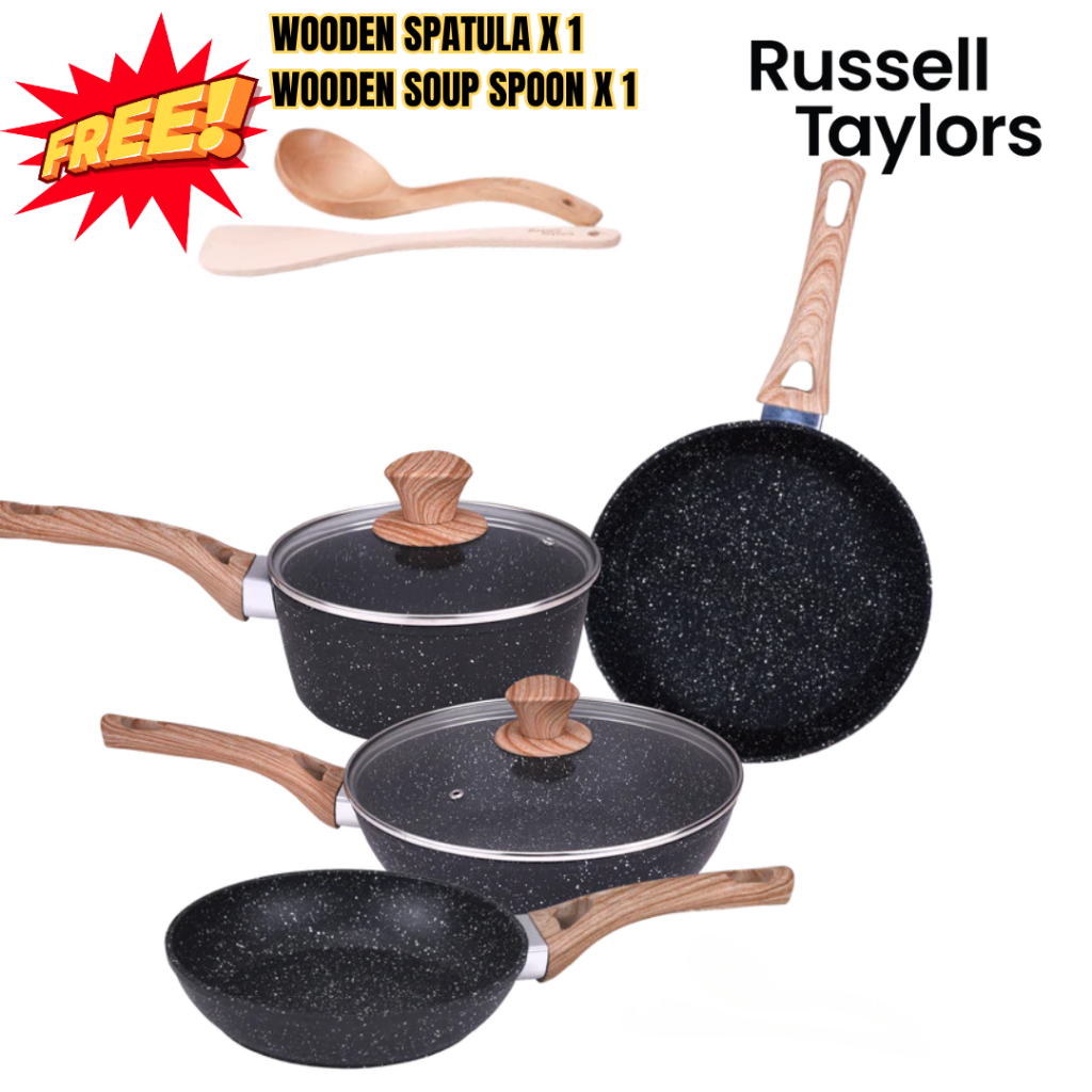 Russell Taylors Bianchi Cookware 4 Piece Pots & Pans Set CWS-6 | Frying ...