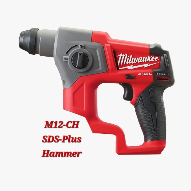 [Solo] Milwaukee M12 FUEL™ SDS-Plus Hammer, M12-CH (Brushless Motor) | Shopee Malaysia
