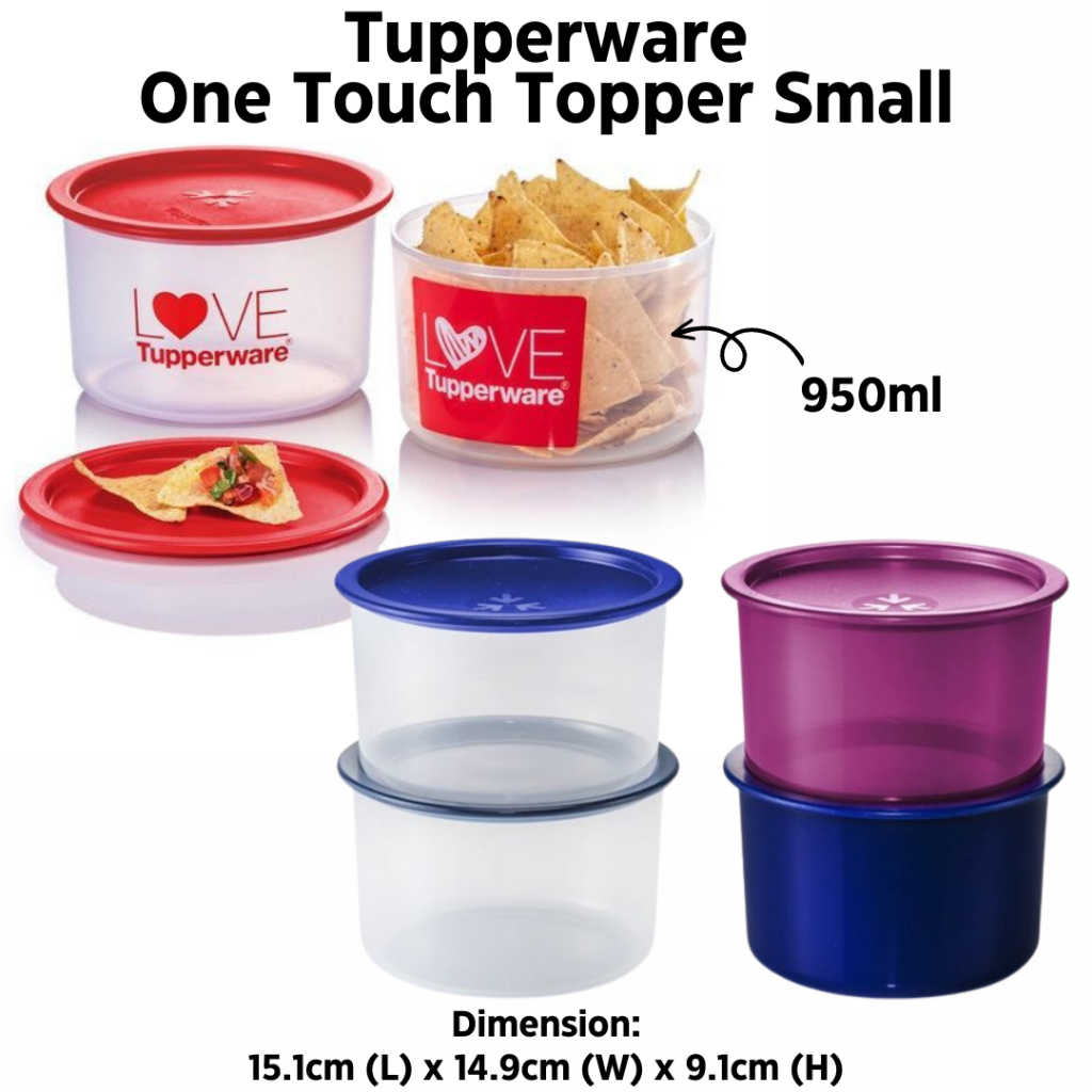 Tupperware One Touch Topper Small 950ml (1 pc) | Shopee Malaysia