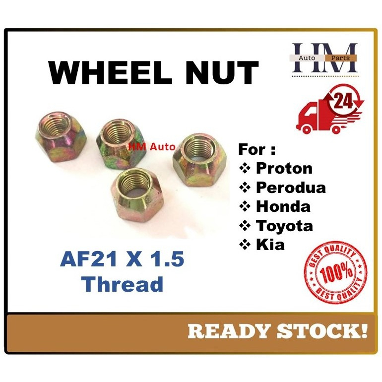 Universal Wheel Nut AF21 1.5/1.25 for Proton Perodua Myvi Axia Bezza ...